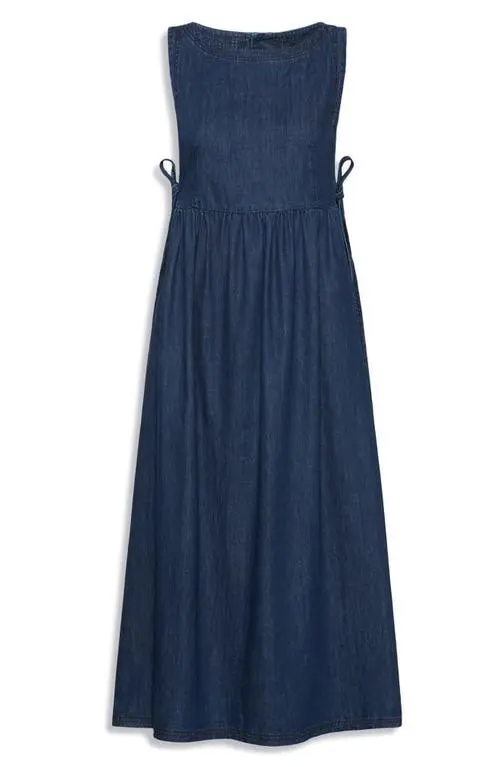 Max Mara Sleeveless Cotton Denim Dress
