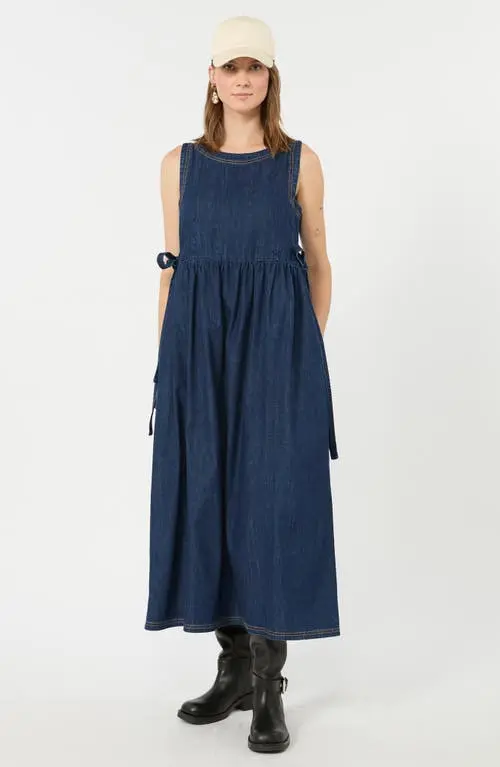 Max Mara Sleeveless Cotton Denim Dress