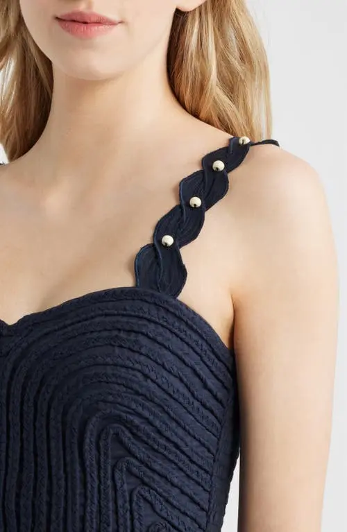 CIEBON Atalia Braid Detail Cotton Tank
