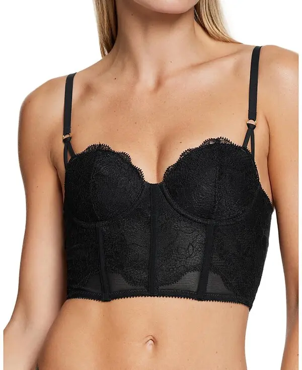 Pepper Lace Corset Top - Black