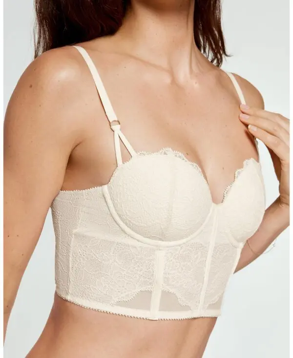 Pepper Lace Corset Top - Ecru