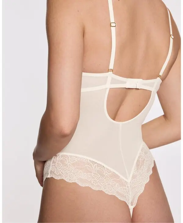 Pepper Lace Lift Up Teddy - Ecru
