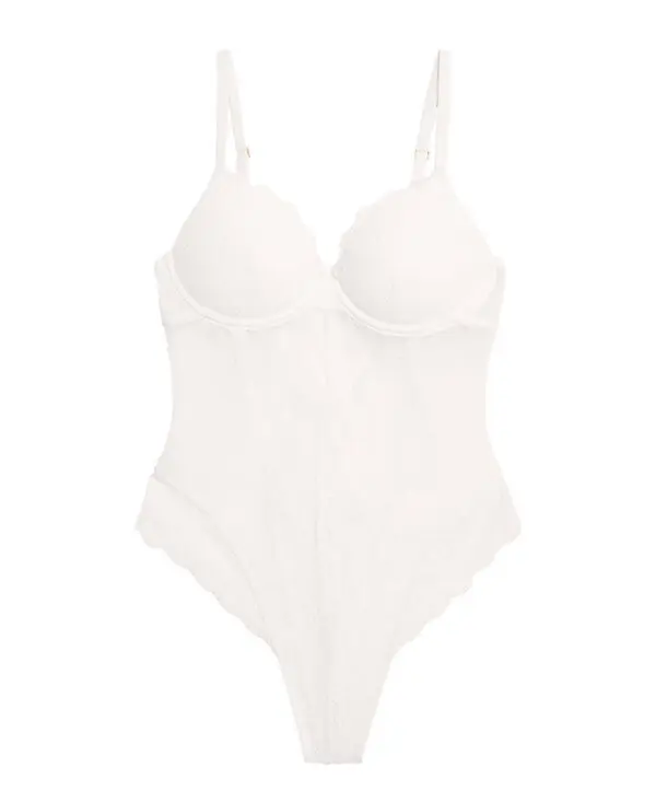 Pepper Lace Lift Up Teddy - Ecru