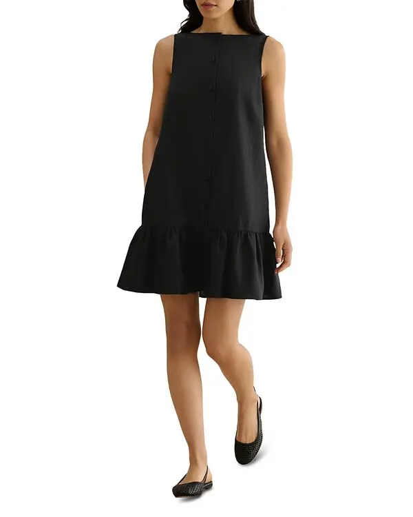HOBBS LONDON Ilana Linen Dress - Black
