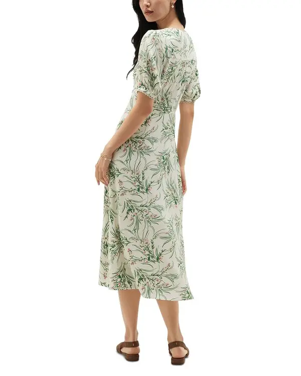 HOBBS LONDON Florentina Floral Print Midi Dress