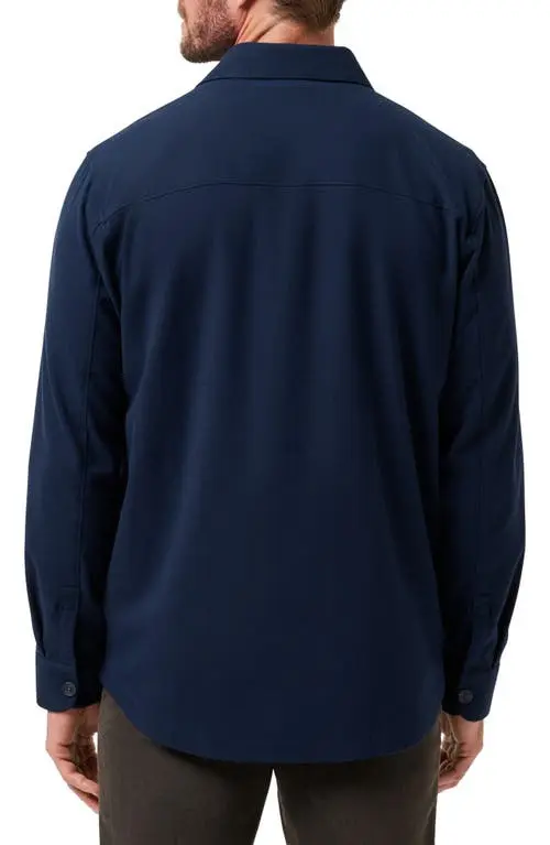 Travis Mathew Wanna Bet Stretch Poplin Button-up Shirt Jacket