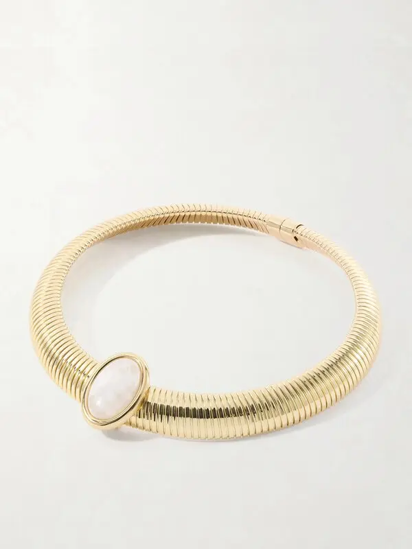 JULIETTA Opyum Pleated Moonstone Necklace