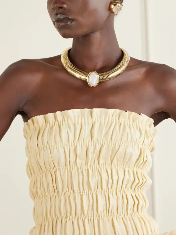 JULIETTA Opyum Pleated Moonstone Necklace
