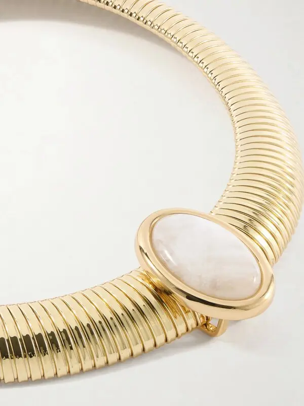 JULIETTA Opyum Pleated Moonstone Necklace
