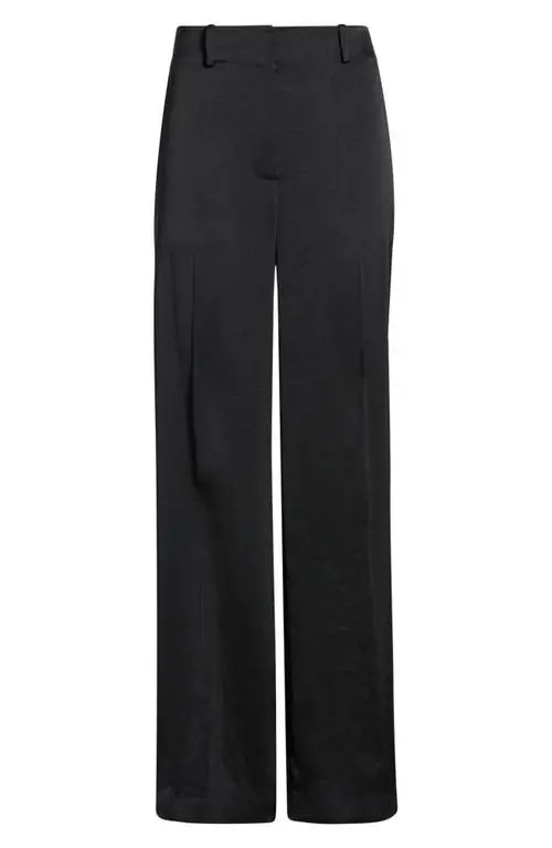 Theory Classic Straight Leg Satin Pants