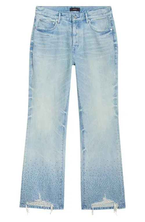 PURPLE BRAND High Contrast Embellished Bootcut Jeans