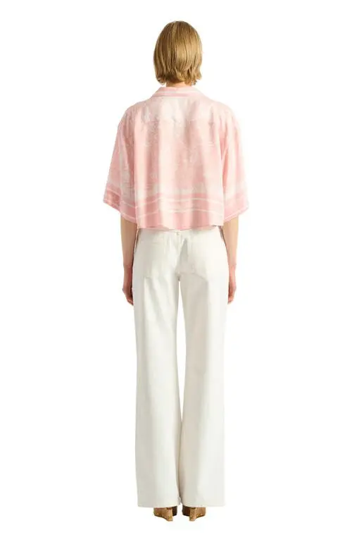 Balmain Printed Foulard Twill Pyjama Shirt