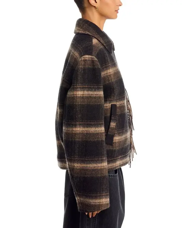 Isabel Marant Étoile Galeane Checked Jacket - Black/khaki