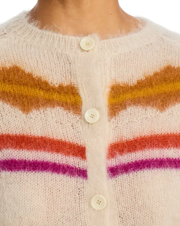 Isabel Marant Étoile Molly" Striped Mohair Blend Cardigan