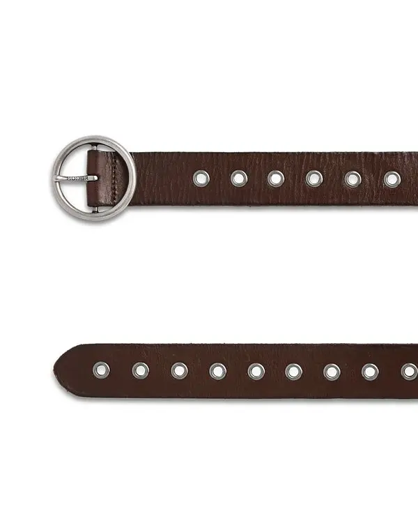 MOTHER The Leather Belt - Racer
