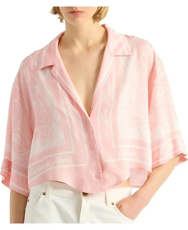 Balmain Printed Foulard Viscose Shirt
