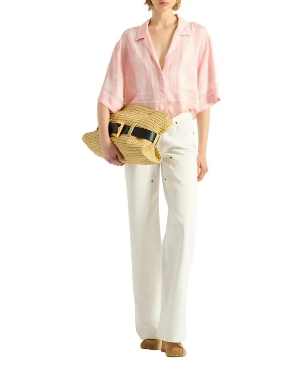 Balmain Printed Foulard Viscose Shirt