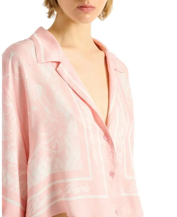Balmain Printed Foulard Viscose Shirt