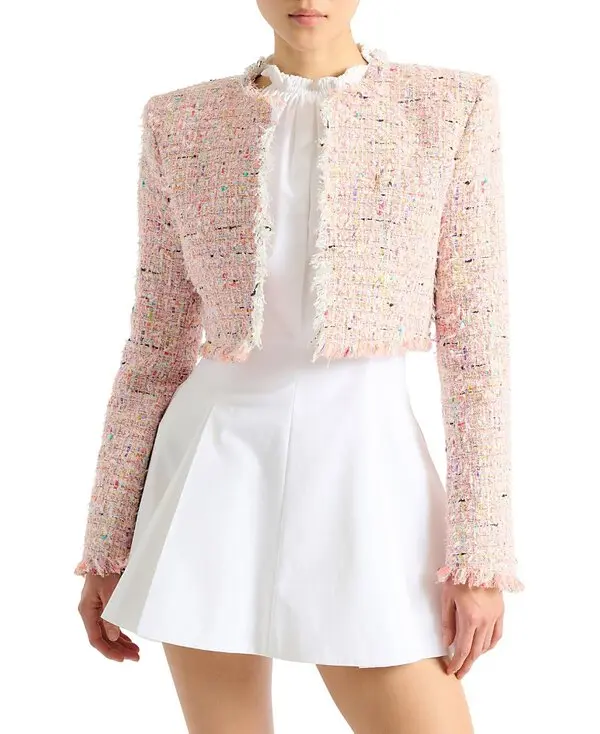 Balmain Cropped Textured Jacket