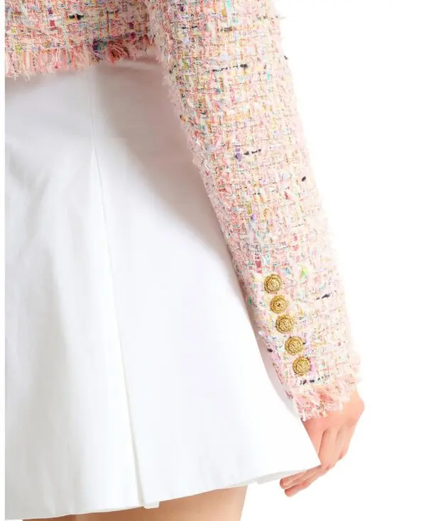 Balmain Cropped Textured Jacket
