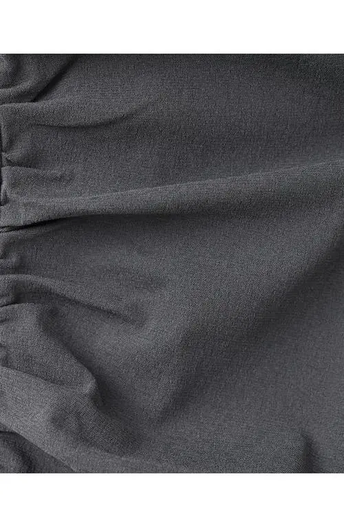 Mango Ruched Asymmetric Hem Minidress