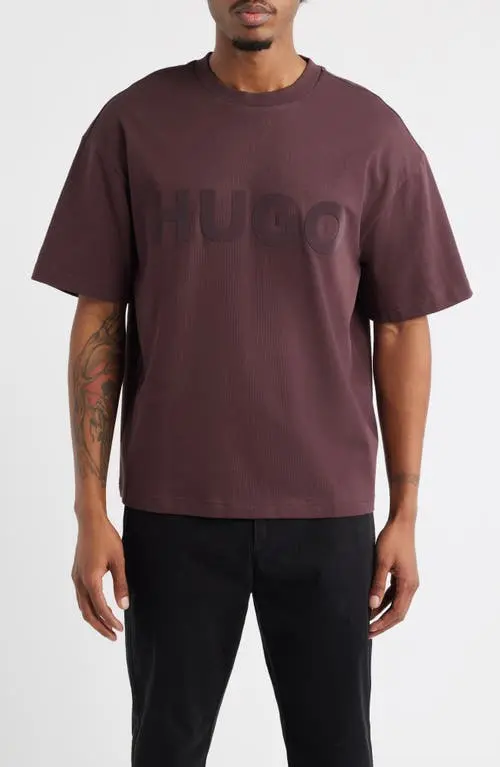 Hugo Dinkee Logo T-shirt - Open Brown
