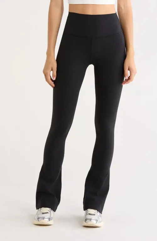 Splits59 Raquel High Waist Supplex Flare Leg Pants - Black