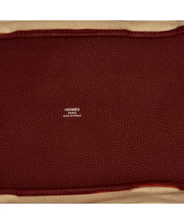 Hermès Pursangle Tote Canvas With Leather - Neutral