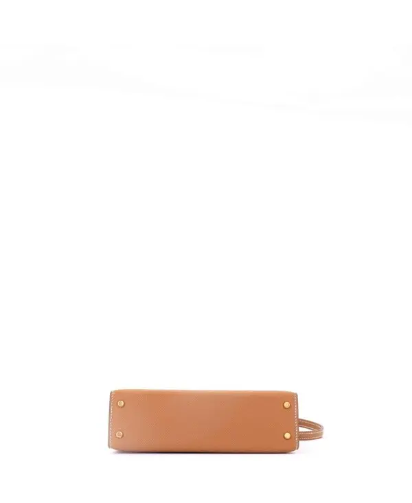 Hermès Kelly 20 Handbag Brown Epsom With Hardware - Gold