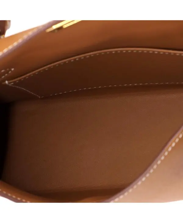 Hermès Kelly 20 Handbag Brown Epsom With Hardware - Gold