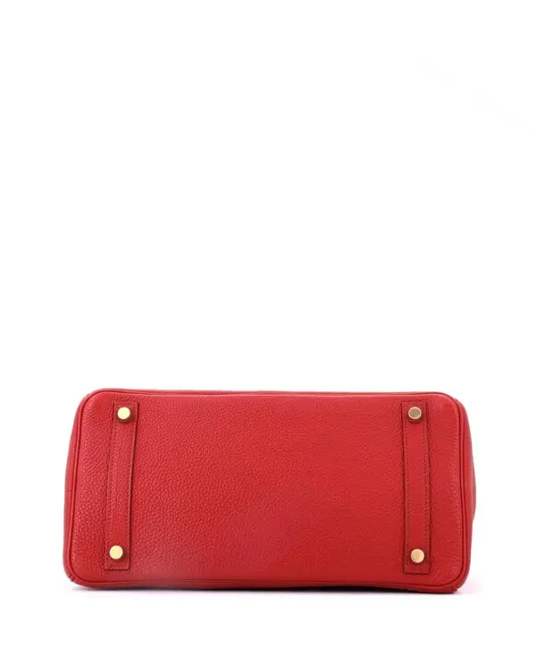 Hermès Birkin 30 Handbag Red Togo With Gold Hardware - Rouge Garance