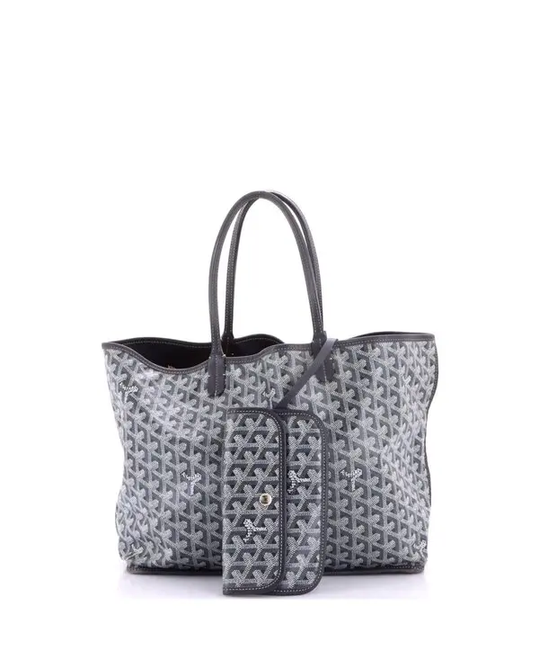 Goyard Pm Anjou Reversible Tote Coated Canvas - Gray
