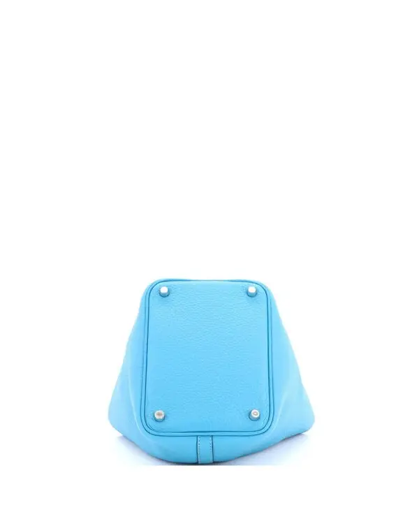 Hermès Pm Picotin Lock Bag Clemence - Blue
