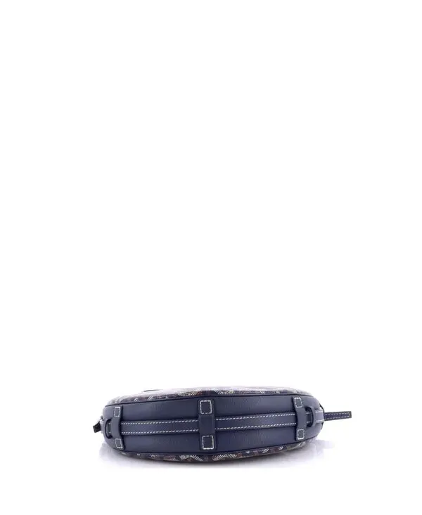 Goyard Hirondelle Shoulder Bag Coated Canvas And Leather - Blue