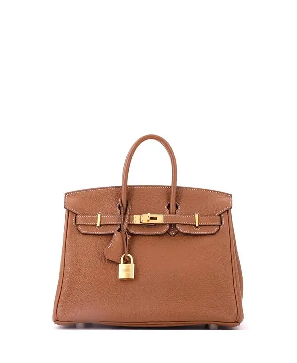 Hermès Birkin 25 Handbag Brown Togo With Hardware - Gold