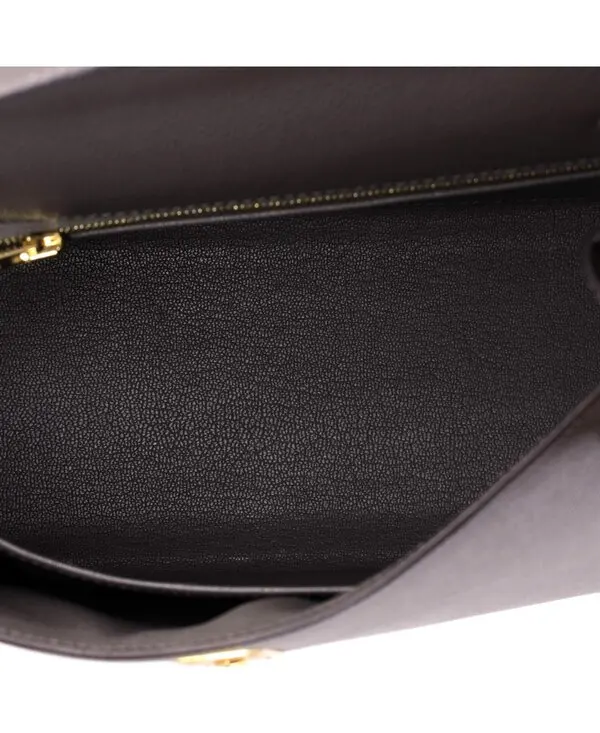 Hermès Kelly 25 Handbag Grey Epsom With Gold Hardware - Gris Meyer