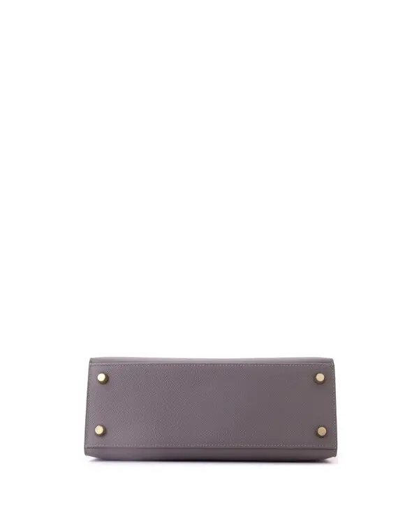 Hermès Kelly 25 Handbag Grey Epsom With Gold Hardware - Gris Meyer