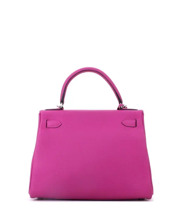 Hermès Kelly 28 Handbag Pink Togo With Palladium Hardware