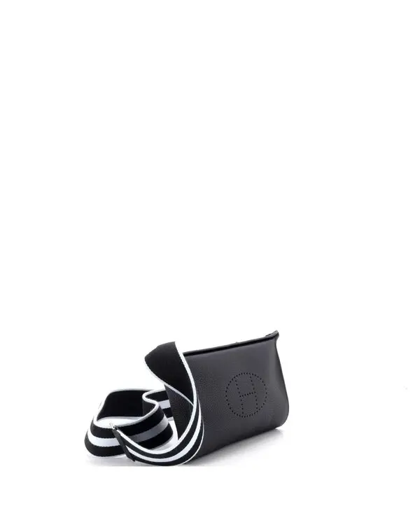 Hermès Videpoches Bag With Multicolor Strap Togo - Black