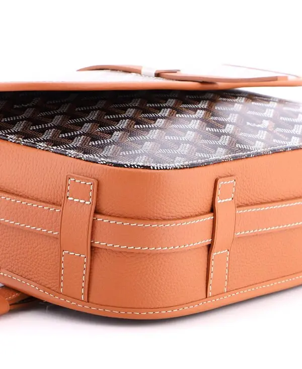 Goyard Mm Belvedere Ii Messenger Bag Coated Canvas - Brown