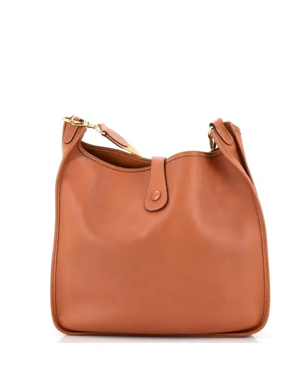 Hermès Pm Evelyne Bag Gen I Courchevel - Brown