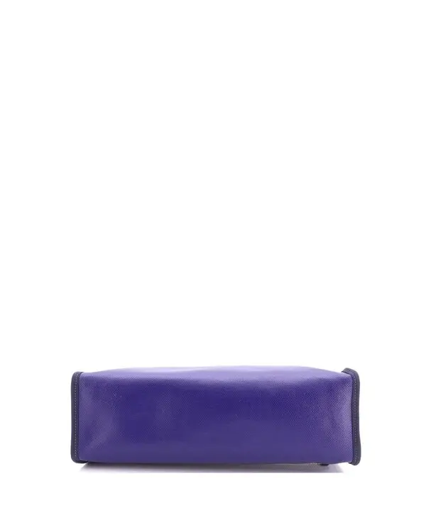 Hermès 31 Herbag Zip Berline Vache Canvas And Leather - Blue