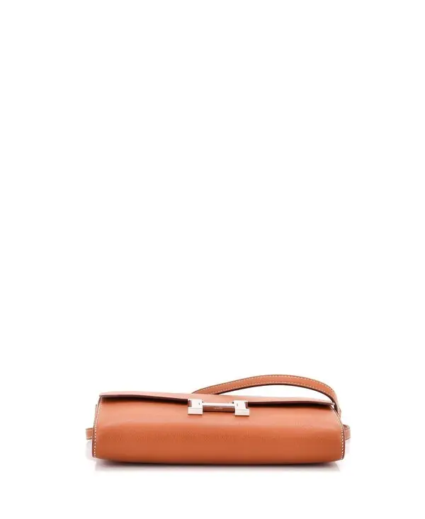 Hermès Constance To Go Wallet Evercolor - Brown