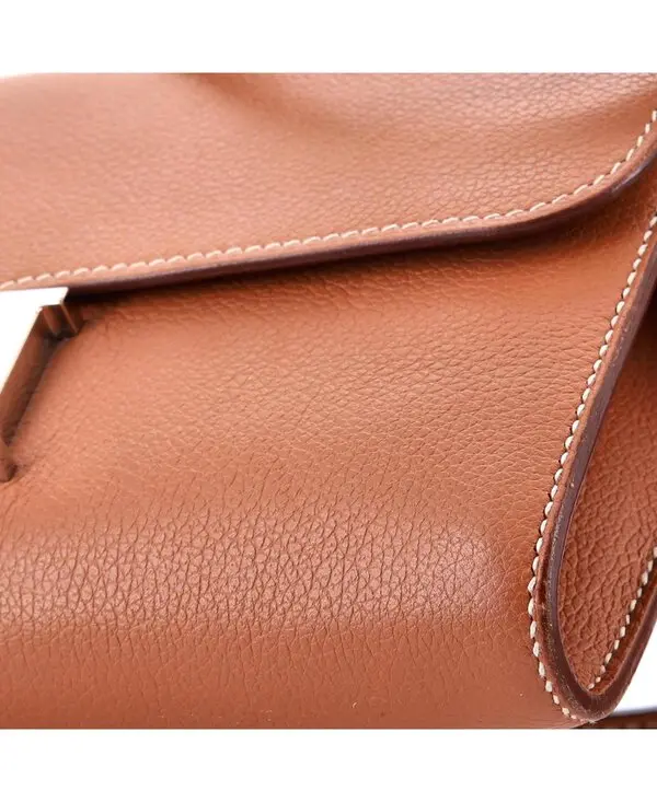 Hermès Constance To Go Wallet Evercolor - Brown