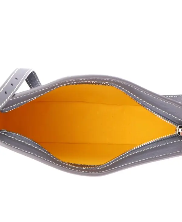 Goyard Hirondelle Shoulder Bag Coated Canvas And Leather - Gray