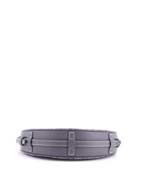 Goyard Hirondelle Shoulder Bag Coated Canvas And Leather - Gray