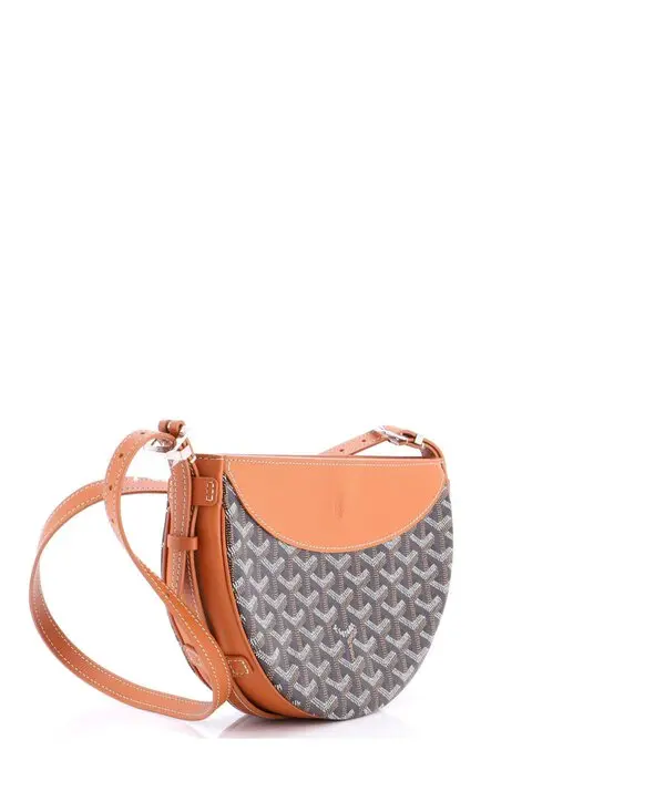 Goyard Hirondelle Shoulder Bag Coated Canvas And Leather - Brown