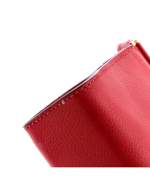 Hermès 21 Clic-h Shoulder Bag Evercolor - Red