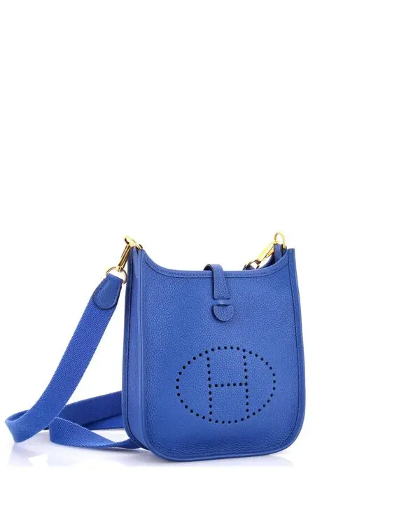 Hermès Tpm Evelyne Bag Gen Iii Maurice - Blue