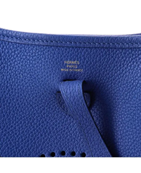 Hermès Tpm Evelyne Bag Gen Iii Maurice - Blue
